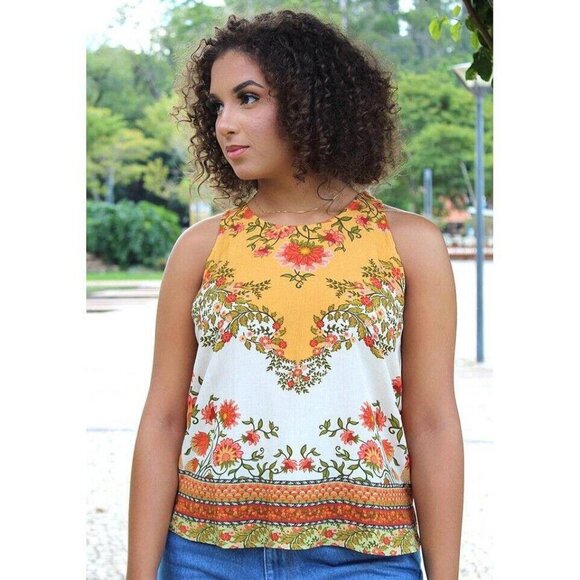 FARM Rio | Tops | Farm Rio Anthropologie Romantic Beauty Tank Floral ...